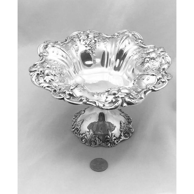 Vintage Reed & Barton Francis 1 Sterling Silver Repousse Footed Compote ...