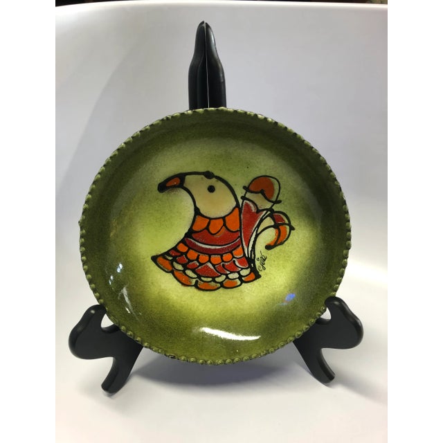 C. Jere Mid Century Modern Enameled Dish | Chairish