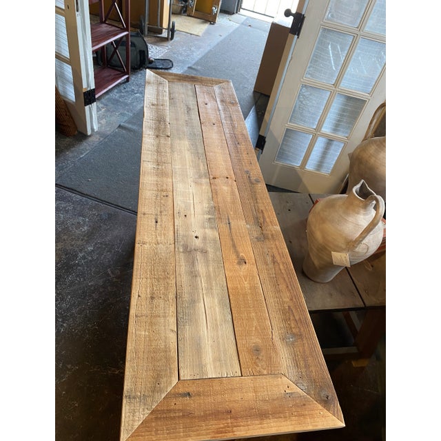 Rustic Wooden Console Table | Chairish