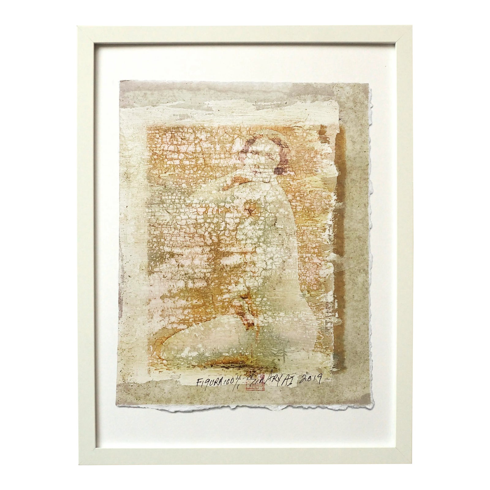 Figura 100 Contemporary Framed Painting | Chairish