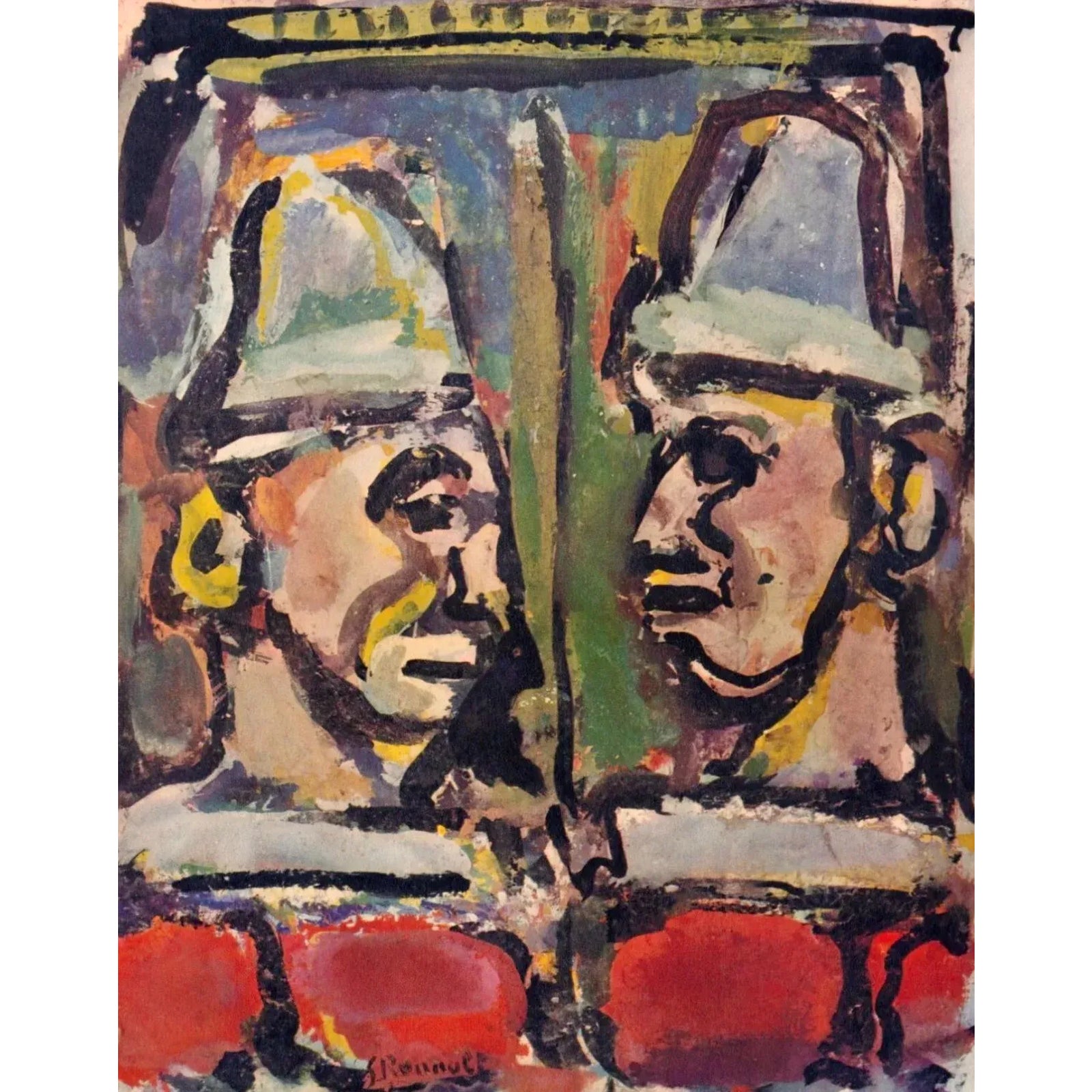 Rouault, Portrait, Divertissement (after) 1943 -id 253 | Chairish