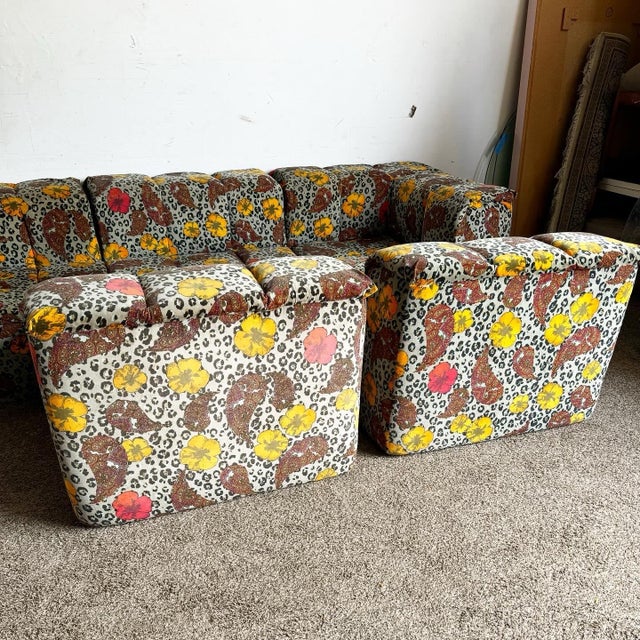 Postmodern Tufted Memory Foam Modular Sectional Sofa - 5 Pieces | Chairish