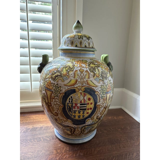 Ginger Jar. Extra Large. Beautifully Painted With Crackle Finished ...