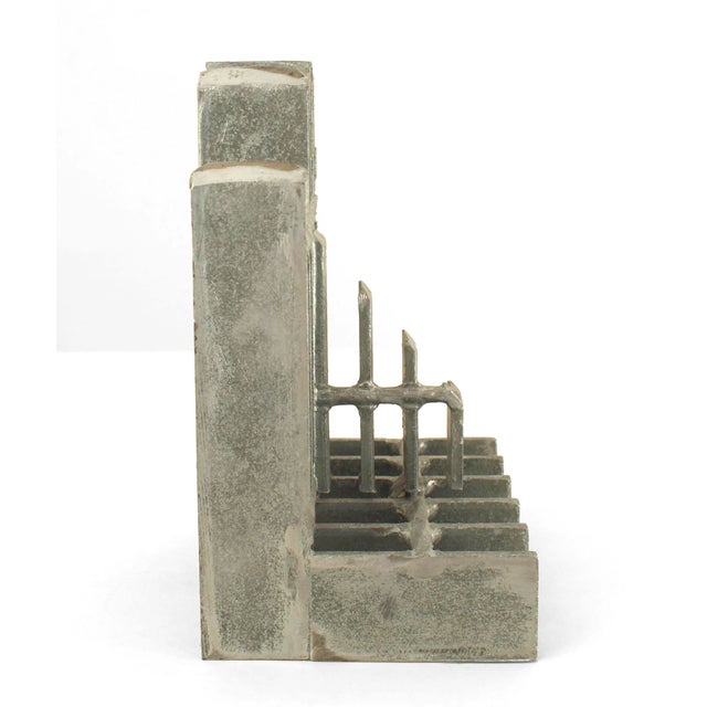 Mid-Century Brutalist Bookends - A Pair | Chairish
