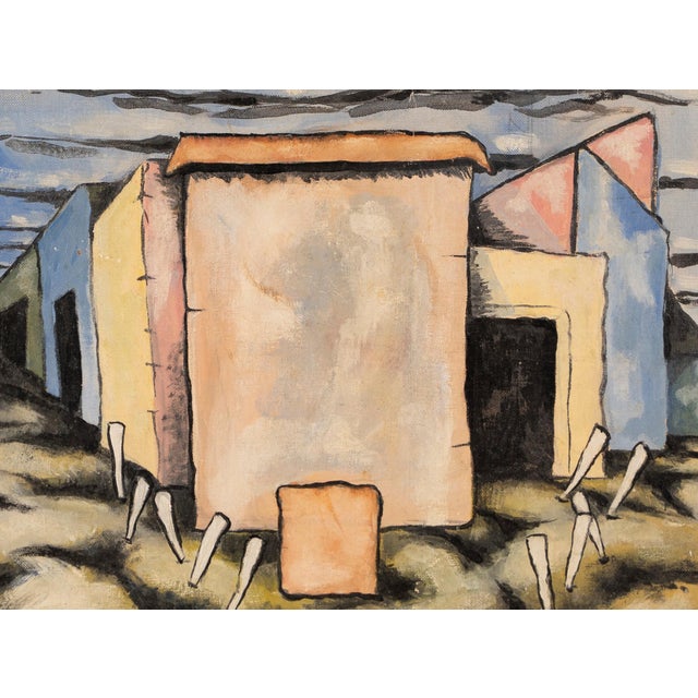 Buffalo New York Regionalist Modern Landscape Signed Exhibited Rare Oil ...