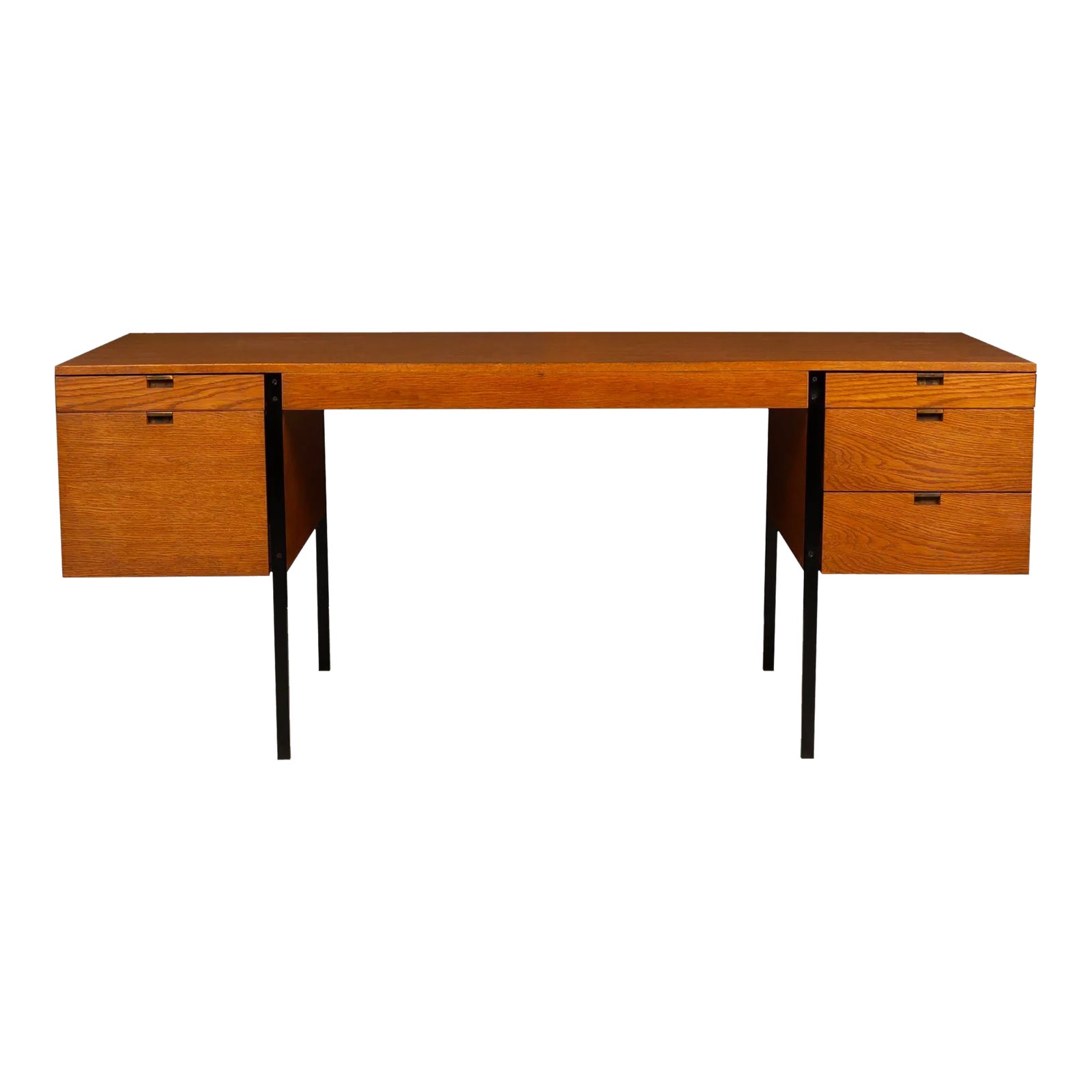1960s Vincent Cafiero for Knoll Planning Unit Desk | Chairish
