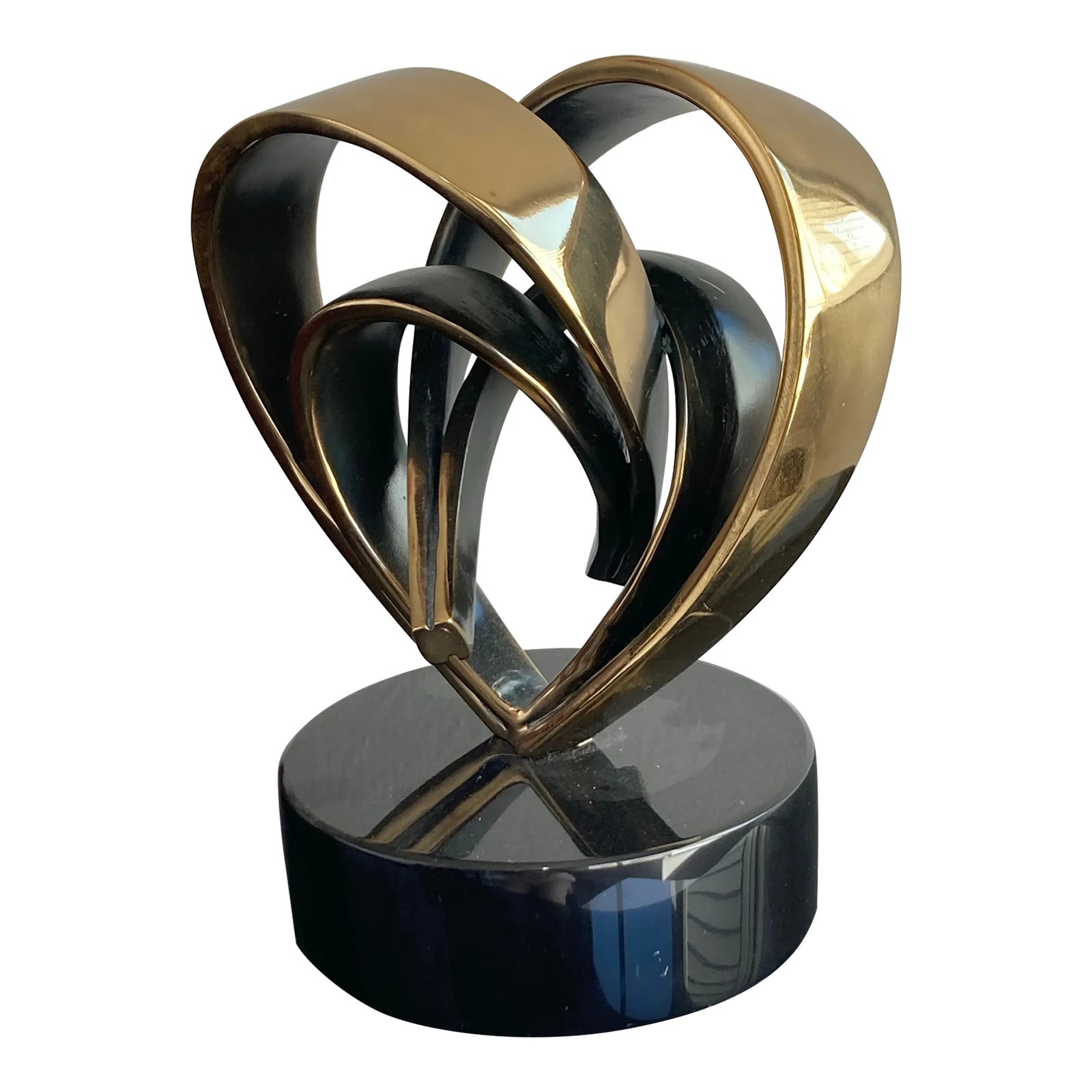 “Gemini” 8” Bronze Bennett Sculpture. | Chairish