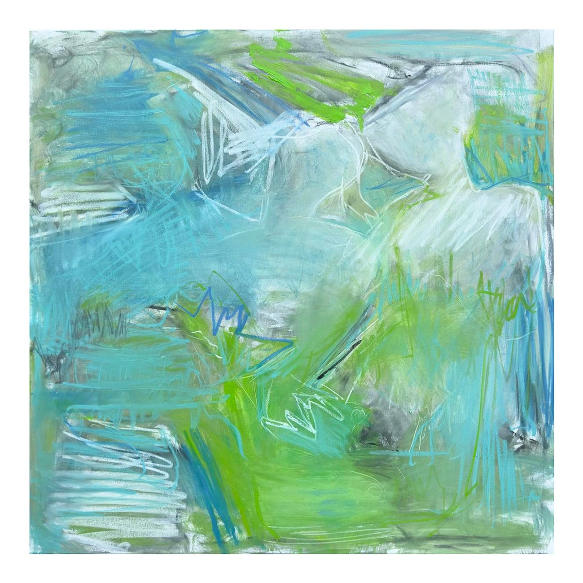 "Kissed by an Angel" by Trixie Pitts Large Abstract Expressionist Oil ...