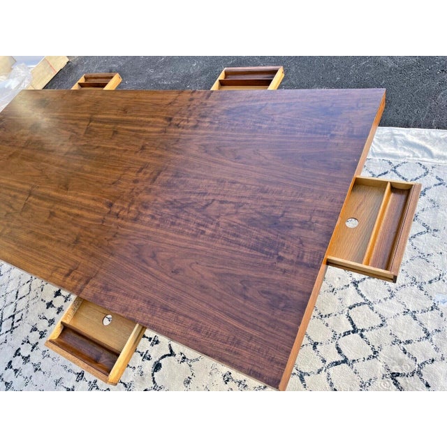 1950s Rare George Nelson for Herman Miller Executive Walnut Dining or ...