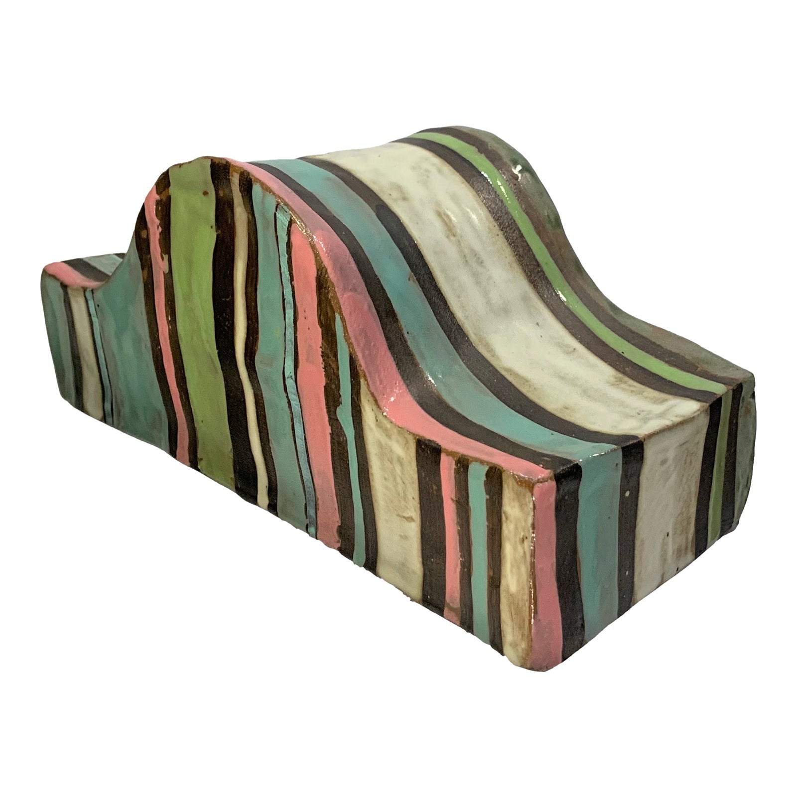 Skateboarding Inspired Slab Built Ceramic Sculpture, Signed, Dated and ...