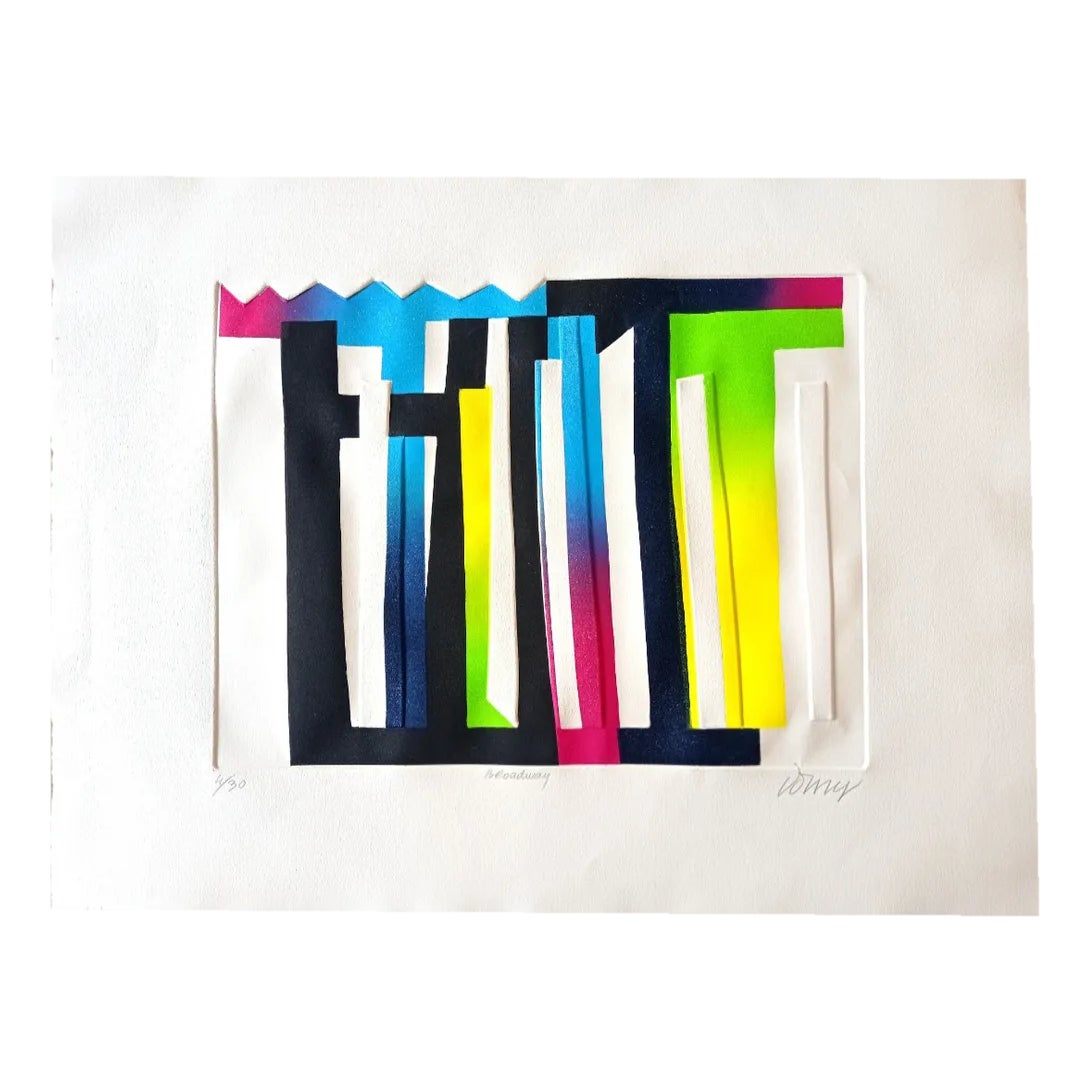Bertrand Dorny, Broadway, Carborundum and Relief Lithograph | Chairish