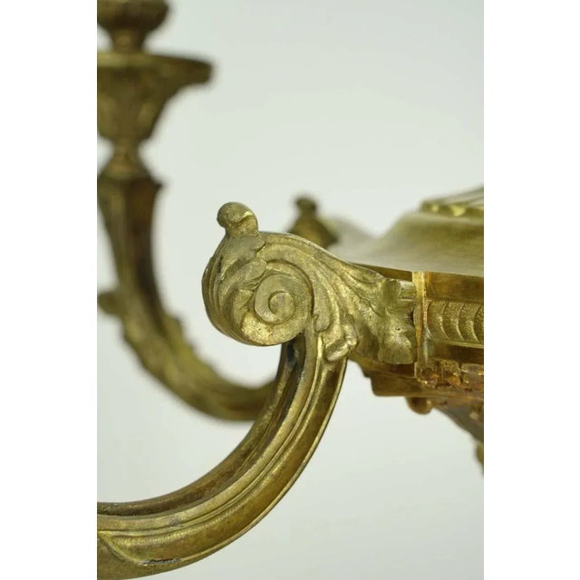Restored Antique French Bronze Ornate 6 Arm Chandelier | Chairish