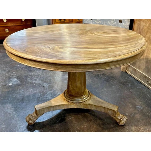 Antique Neoclassical Palladian Style Whitewashed Bleached Stripped ...