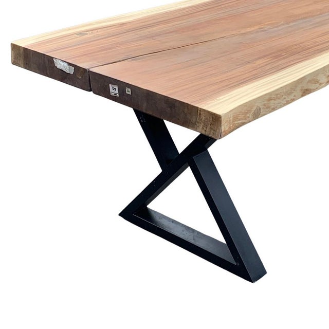 Indonesian Suar Wood Live-Edge Dining Table | Chairish