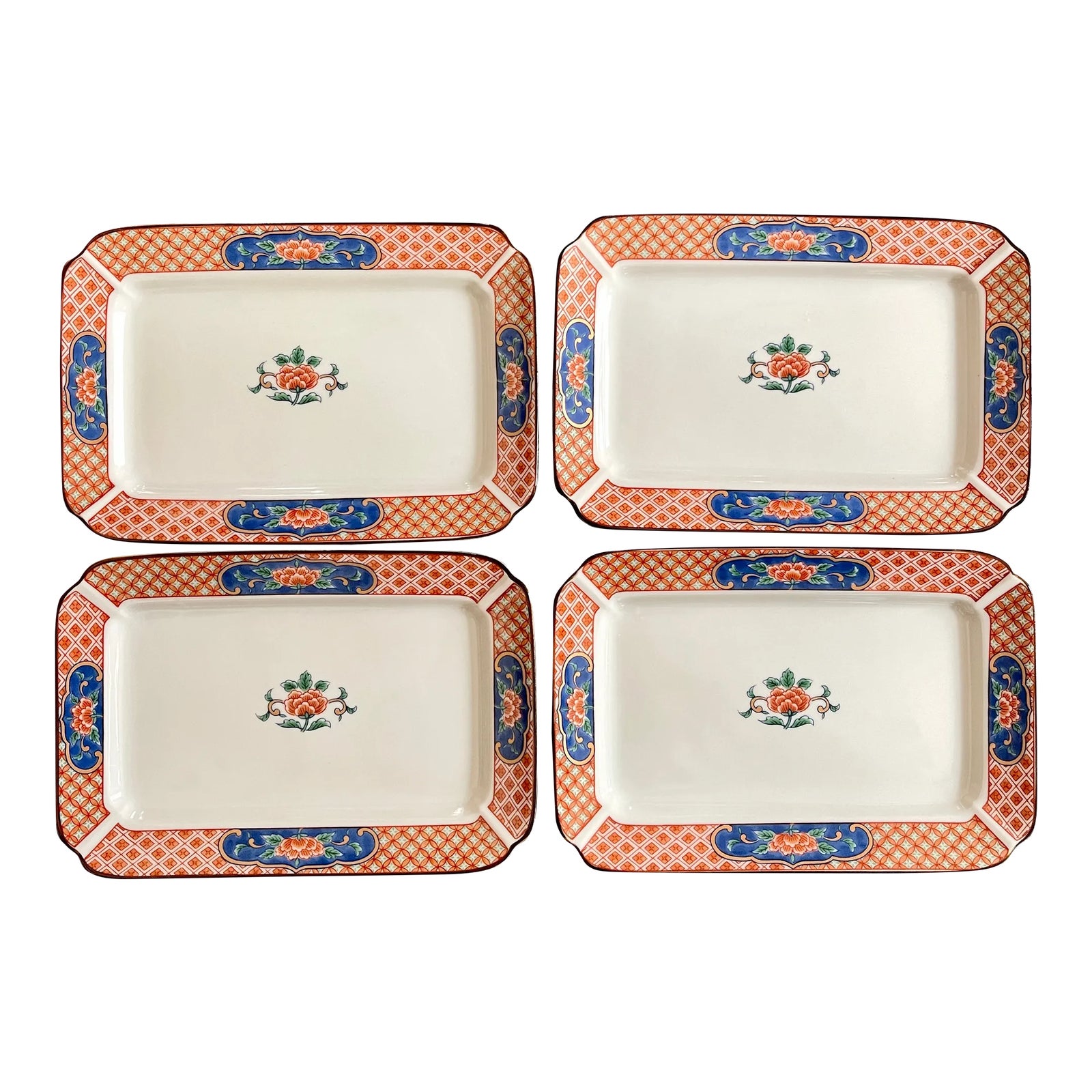 Late 20th Century Horchow Appetizer Plates - Set of 4 | Chairish
