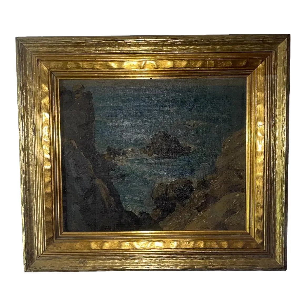Mid 20th Century Isabel Branson Cartwright Seascape Painting, Oil on ...