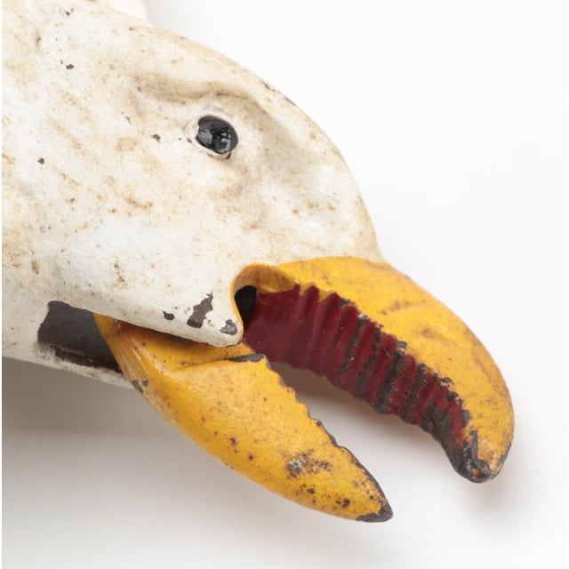 Early 20th Century Painted Cast Iron Bald Eagle Head Wall Mounted ...