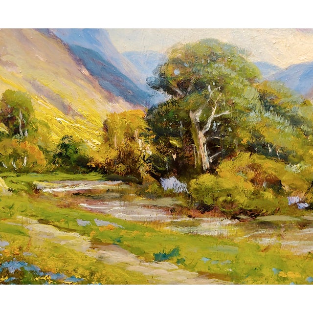Manuel Valencia -California Oak Valley Landscape -Oil Painting C.1900s ...