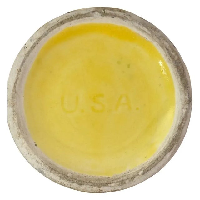 1940s Yellow Pottery Craft Usa Ceramic Art Deco Style Vases- a Pair ...