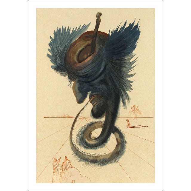 Salvador Dali Woodcut Hell 20 Diviners & Sorcerers | Chairish