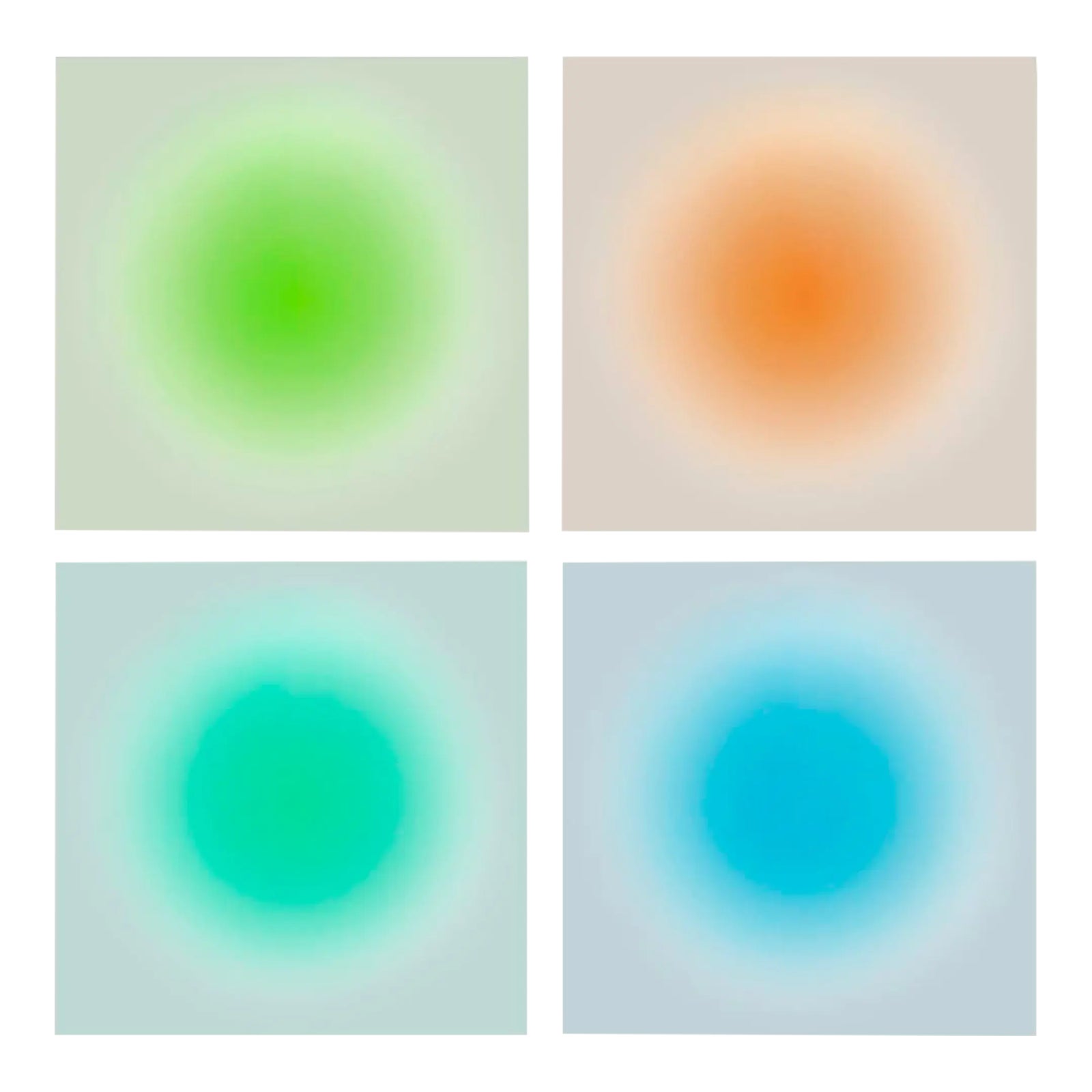 Contemporary Colourful Art Prints Set of 4 Pieces "Sun Series" by ...