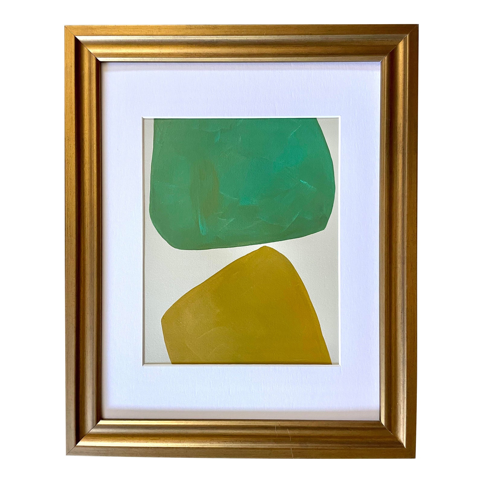 2023 "Soleggiato" Contemporary Abstract Painting on Paper by Artist r.k ...