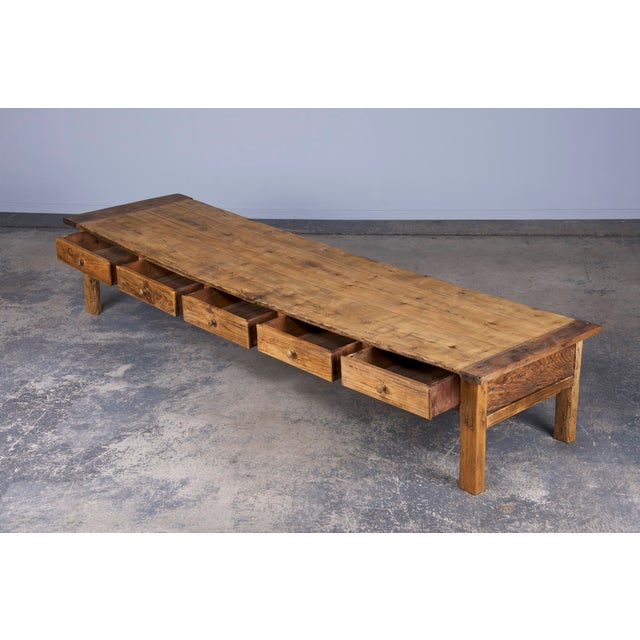Country French Farmhouse Style European Pine Coffee Table | Chairish
