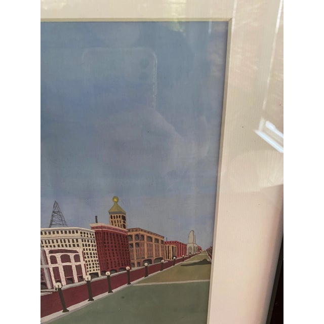 1970s Vintage Artist Rendering/Painting Architectural Acrylic Drawing ...