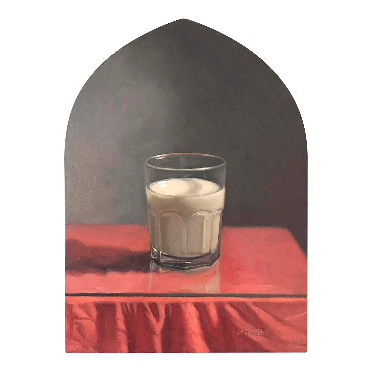Late 20th Century Margaret Morrison Realist Still Life Painting, "Milk ...