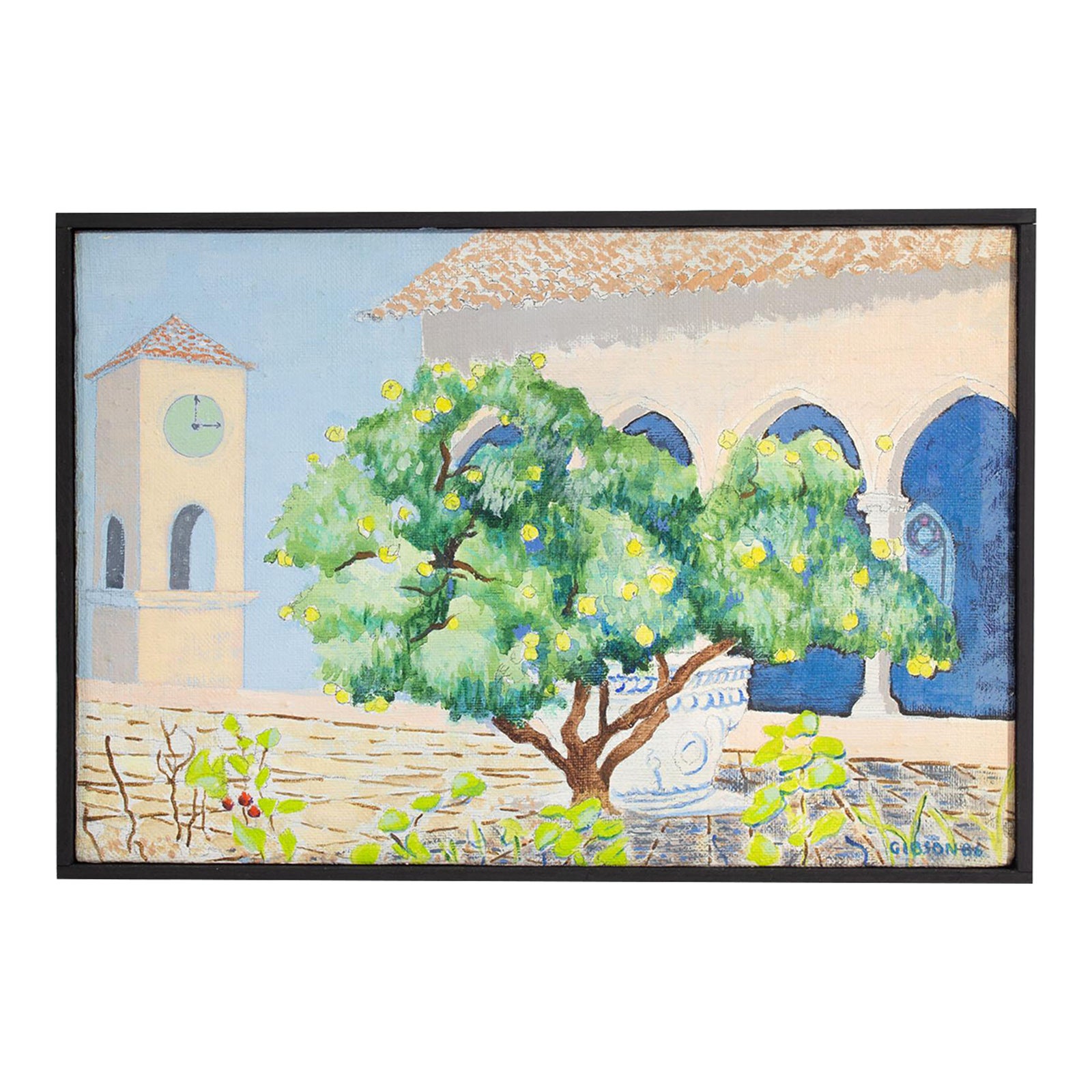 1986 Acrylic on Canvas Painting Signed by Beatrice “Bea” Gibson | Chairish