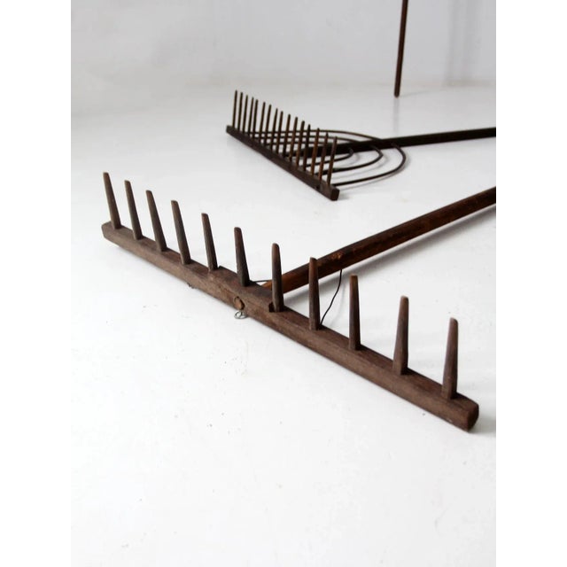 Antique Primitive Hay Rakes Collection - 5 Piece | Chairish
