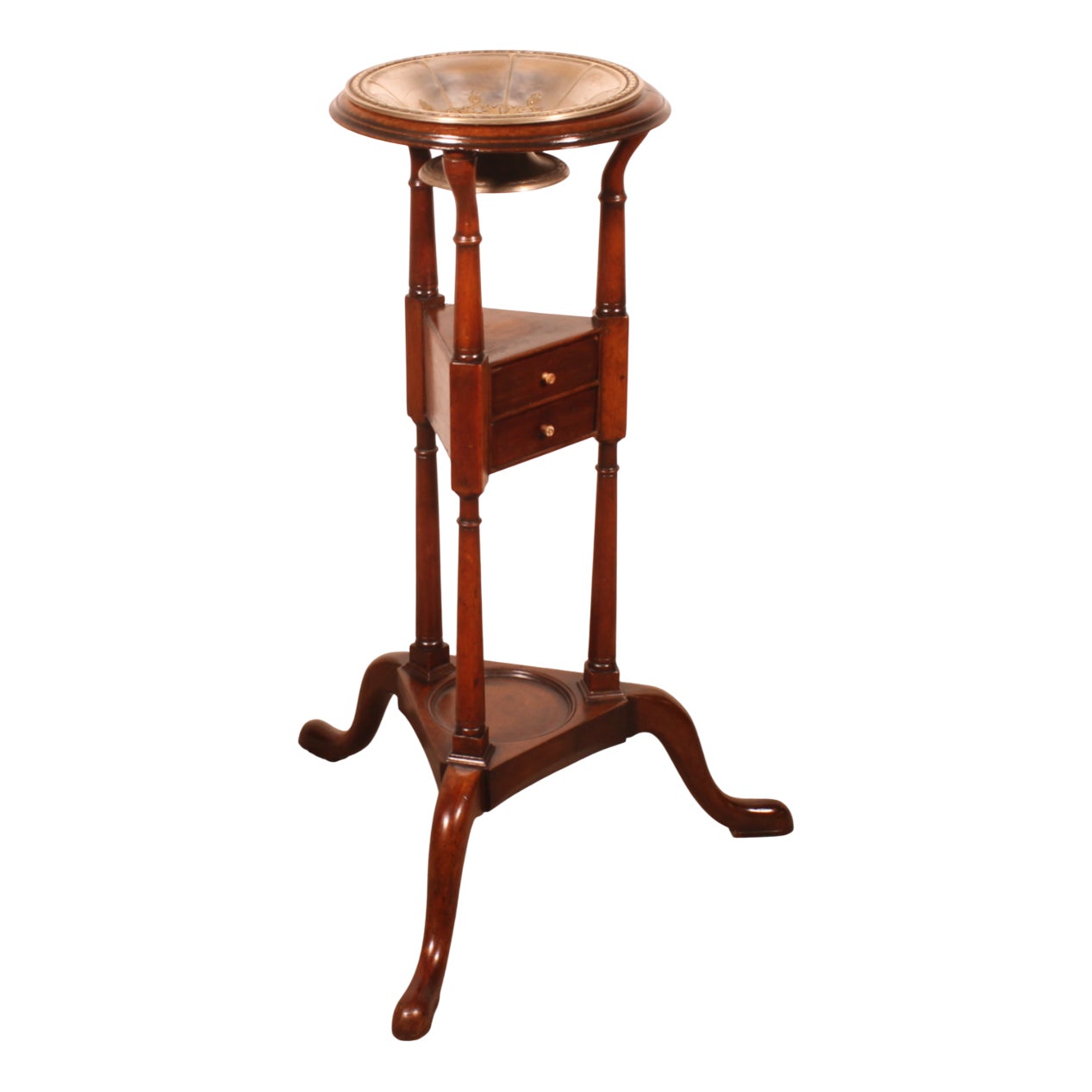 18th Century Mahogany Barber Table | Chairish