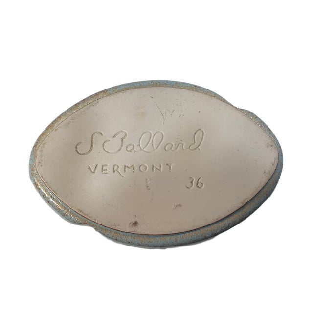Mid-Century Modern Pottery Boat Form Candle Holder Signed Ballard ...