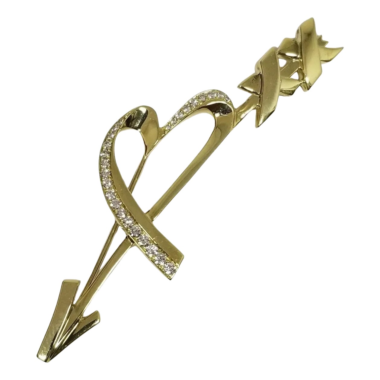 Tiffany & Co. Paloma Picasso Heart and Arrow Brooch 18 karat Gold and ...