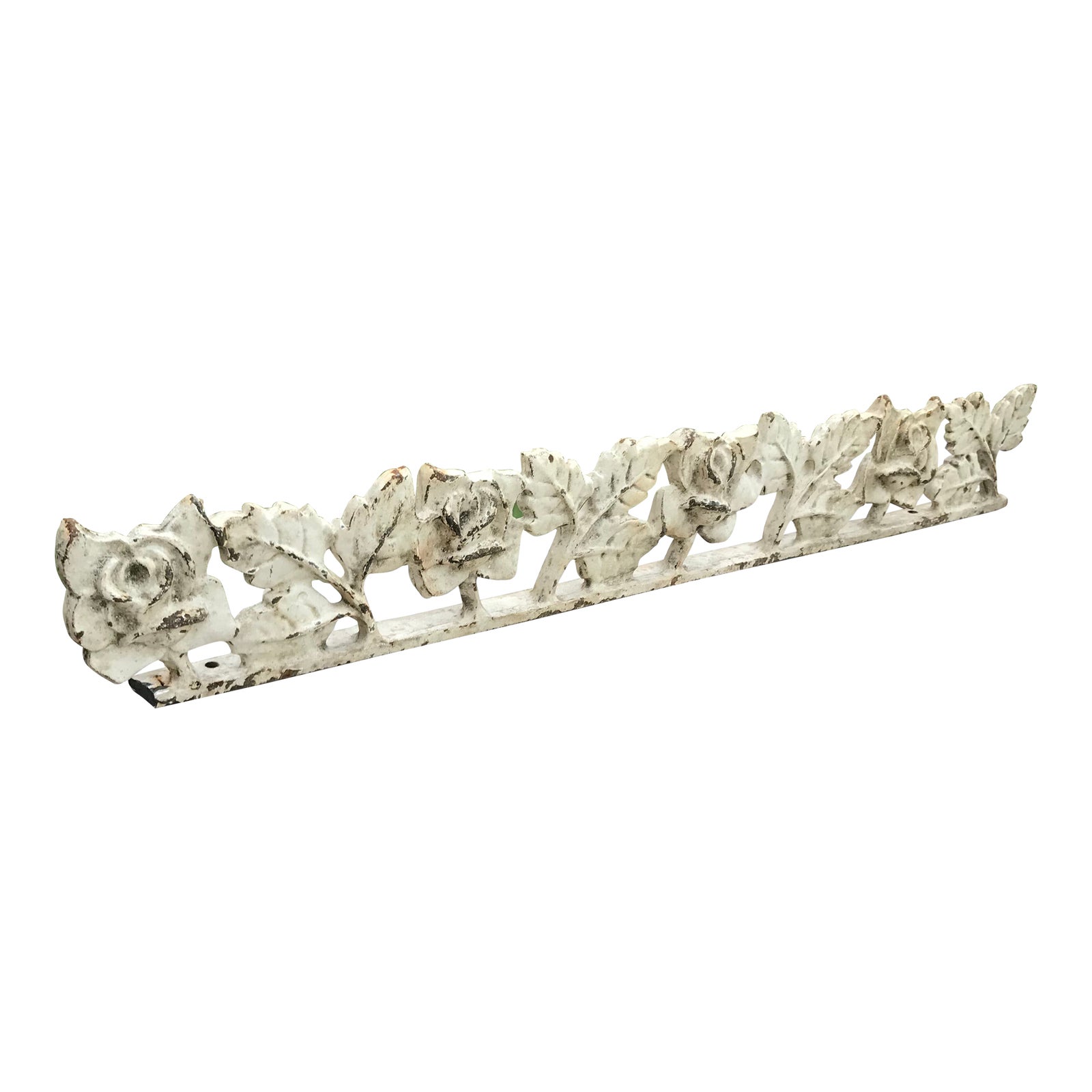 Mid 20th Century Cast Iron French Roses and Leaves Architectural ...