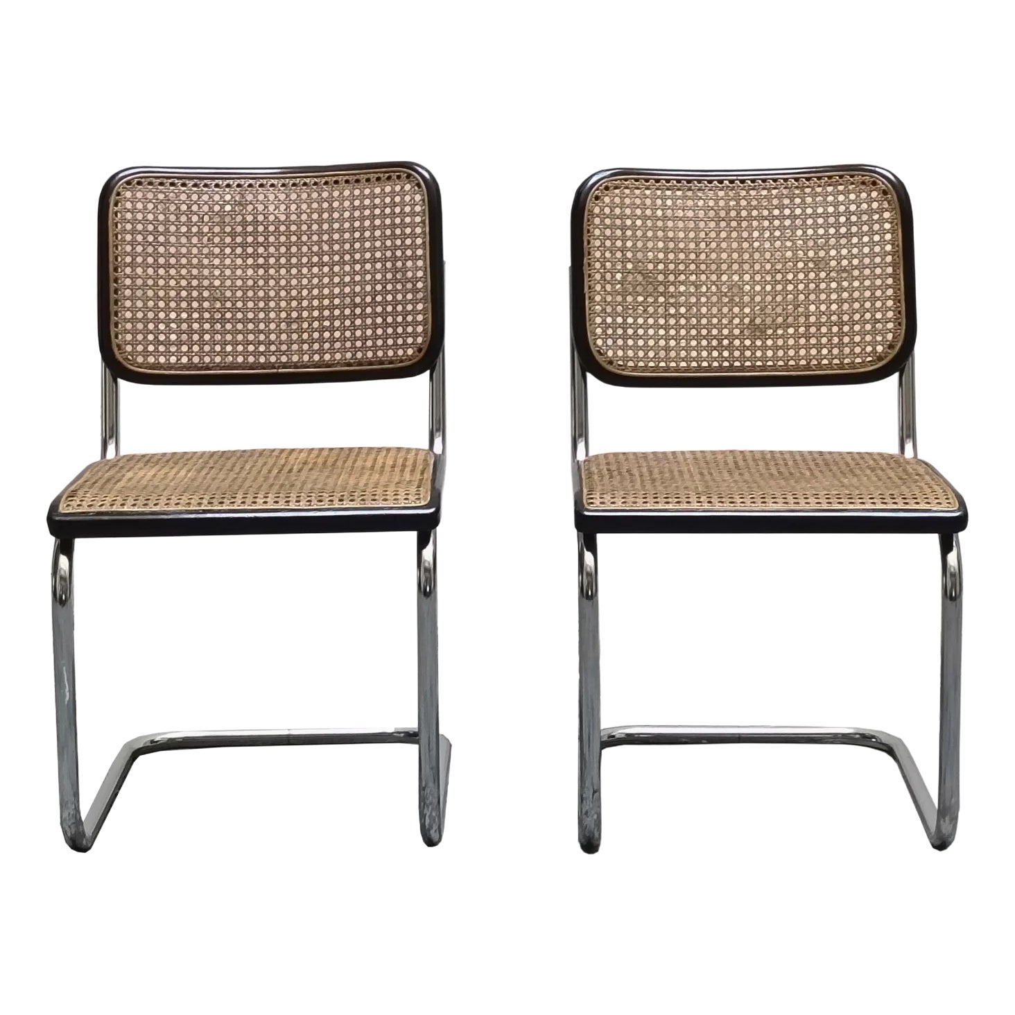 Set of Chairs Mod. Cesca Marked by Marcel Breuer for Thonet, 1970s ...