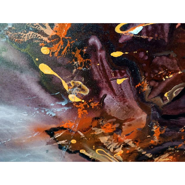 Ovidiu Kloska, Cosmic Angel with Ember and Light, 1977, Canvas | Chairish