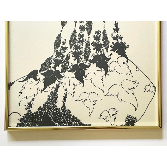 Vintage 1970s Aubrey Beardsley Print, Framed | Chairish