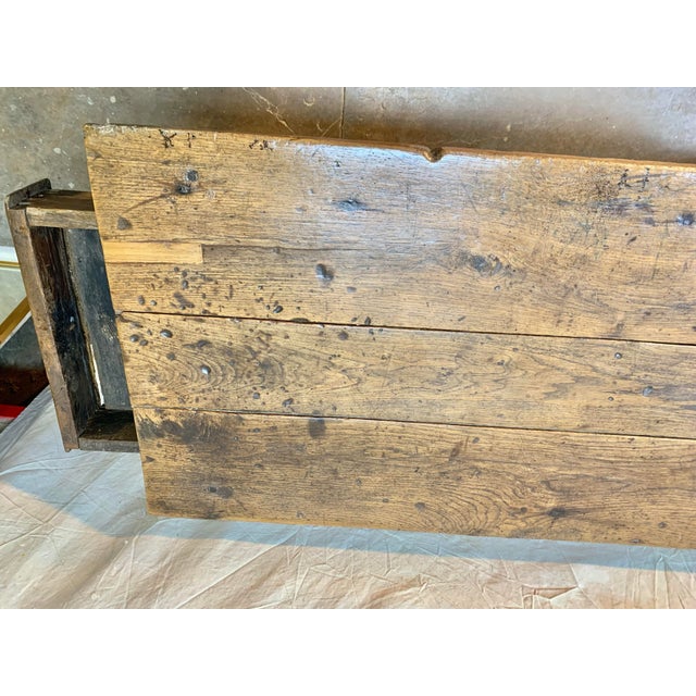 18th Century French Walnut Two Drawer Bakers Work Table | Chairish