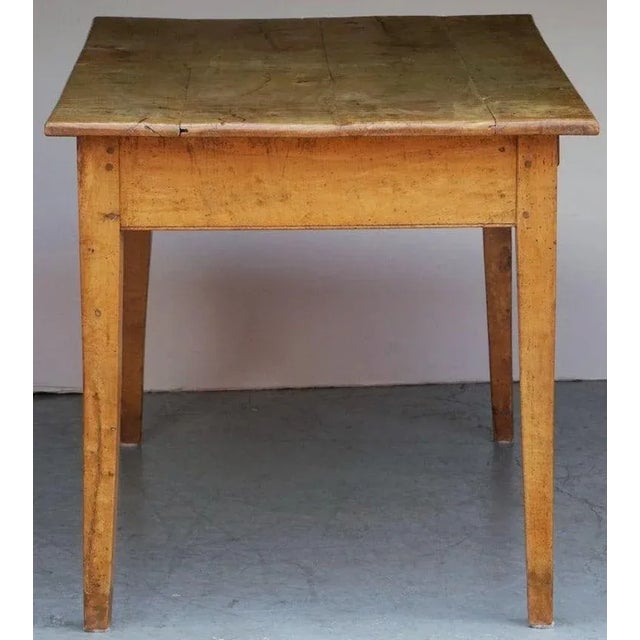 French Rectangular Farm Table of Sycamore | Chairish