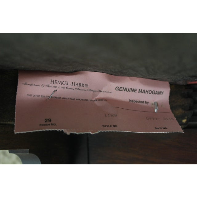 Set of 8 Henkel Harris Model 112 Clawfoot Mahogany Dining Room Chairs ...