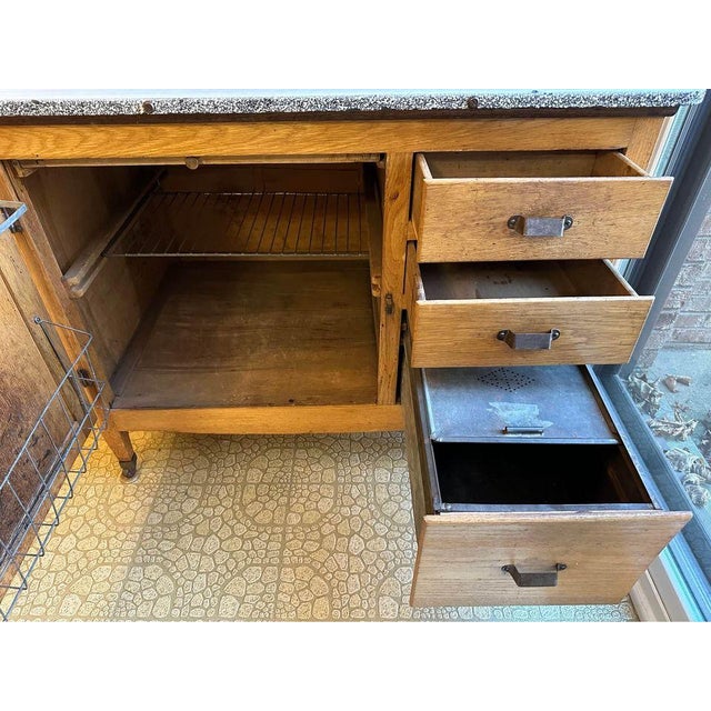 1920s Antique McDougall Hoosier Wood Cabinet With Pie Safe and Flour ...