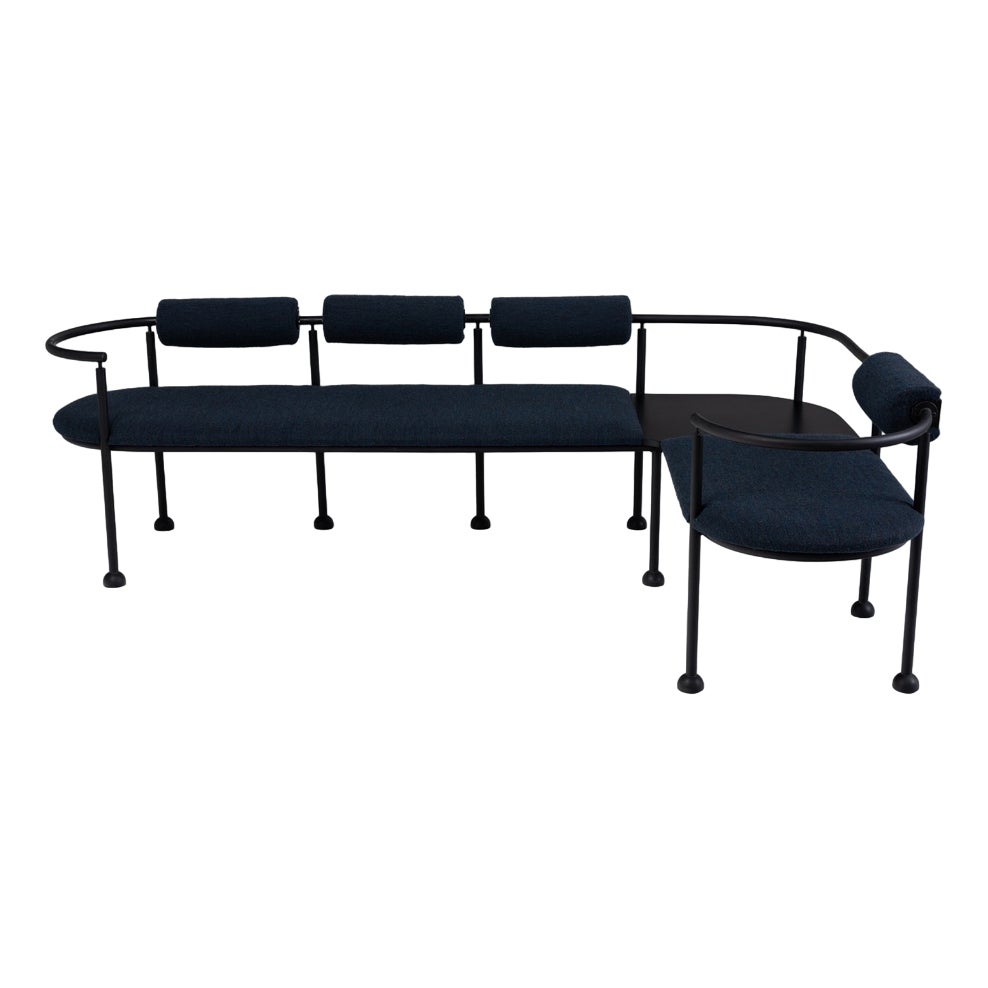 Postmodern Corner Bench, 1980s | Chairish