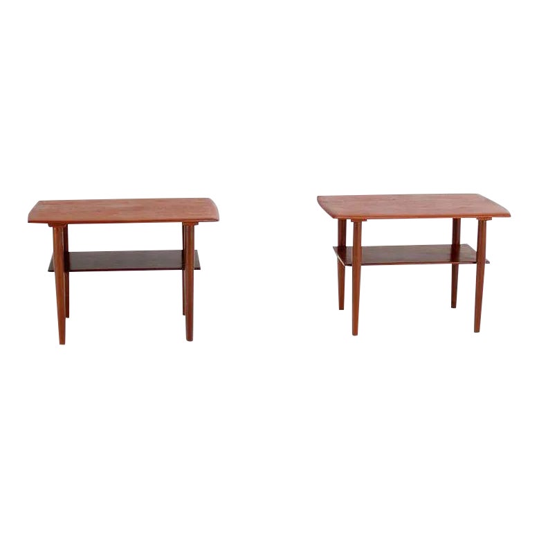 Mid-Century Danish Modern Teak End Tables by Povl Dinesen- a Pair ...