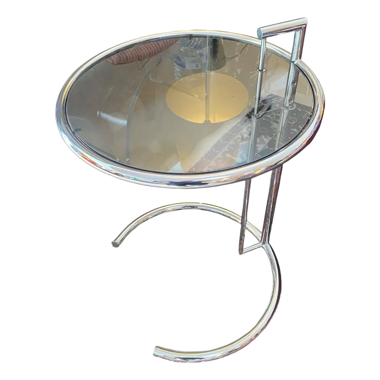 Midcentury Modern Tubular Steel Side Table | Chairish