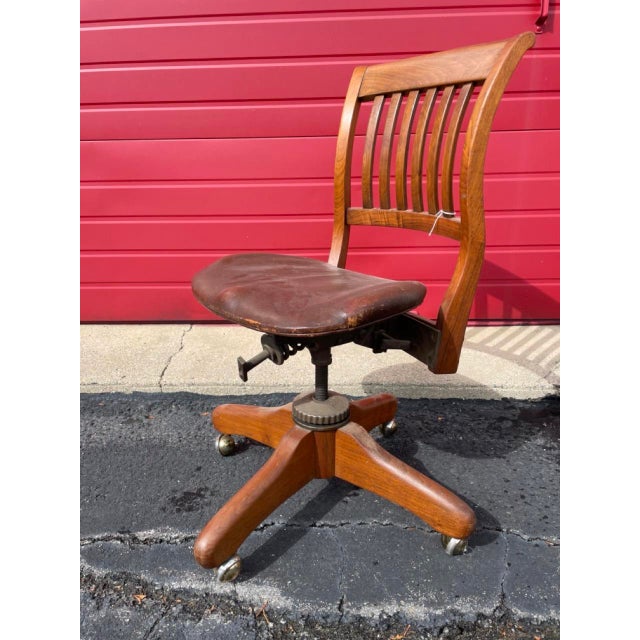 1950s Swivel Desk Chair | Chairish
