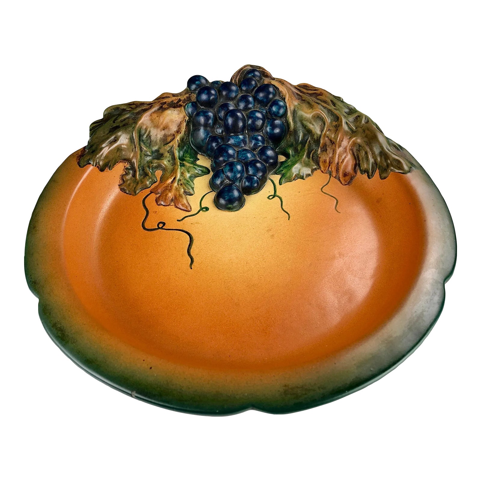 Early 20th Century Art Nouveau Hand-Crafted Danish Art Nouveau Grape ...