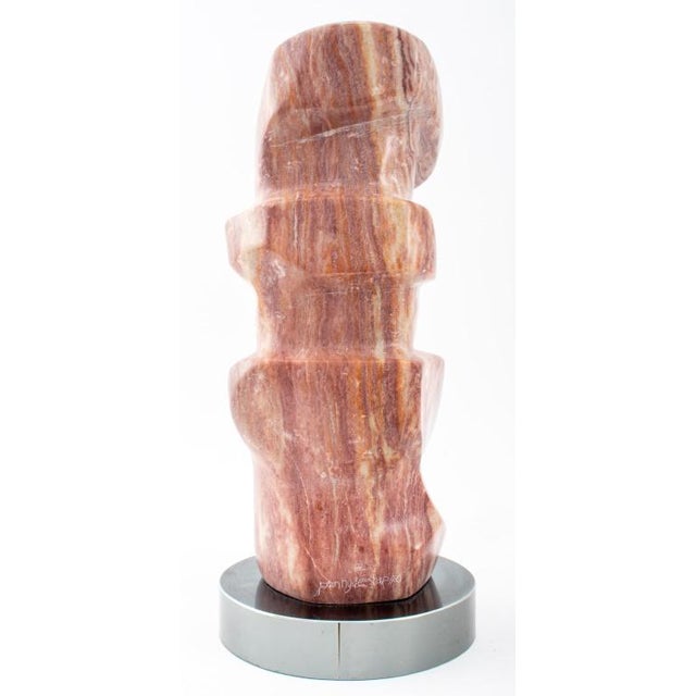 Joan Shapiro Modern Abstract Alabaster Sculpture | Chairish