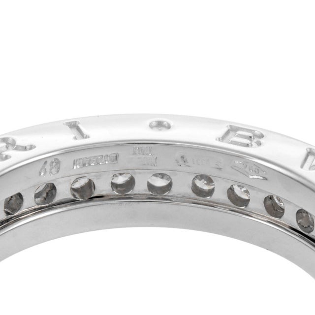 Bvlgari B Zero One Xs 1 Band Full Diamond Ring K18Wg #48 Size 5 | Chairish
