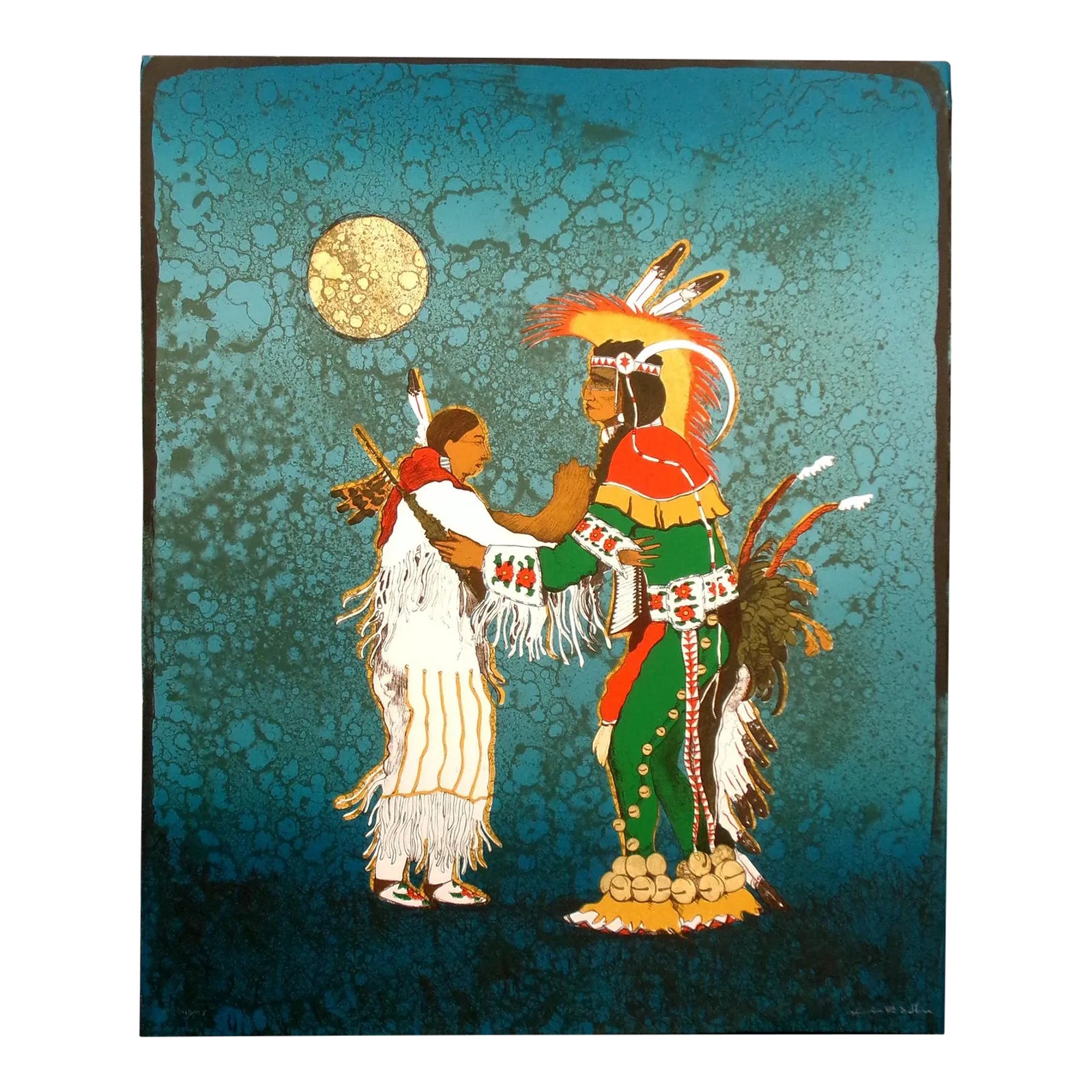 Kevin Red Star "Midnight Two Step" Signed Ltd Ed Lithograph Art Print ...